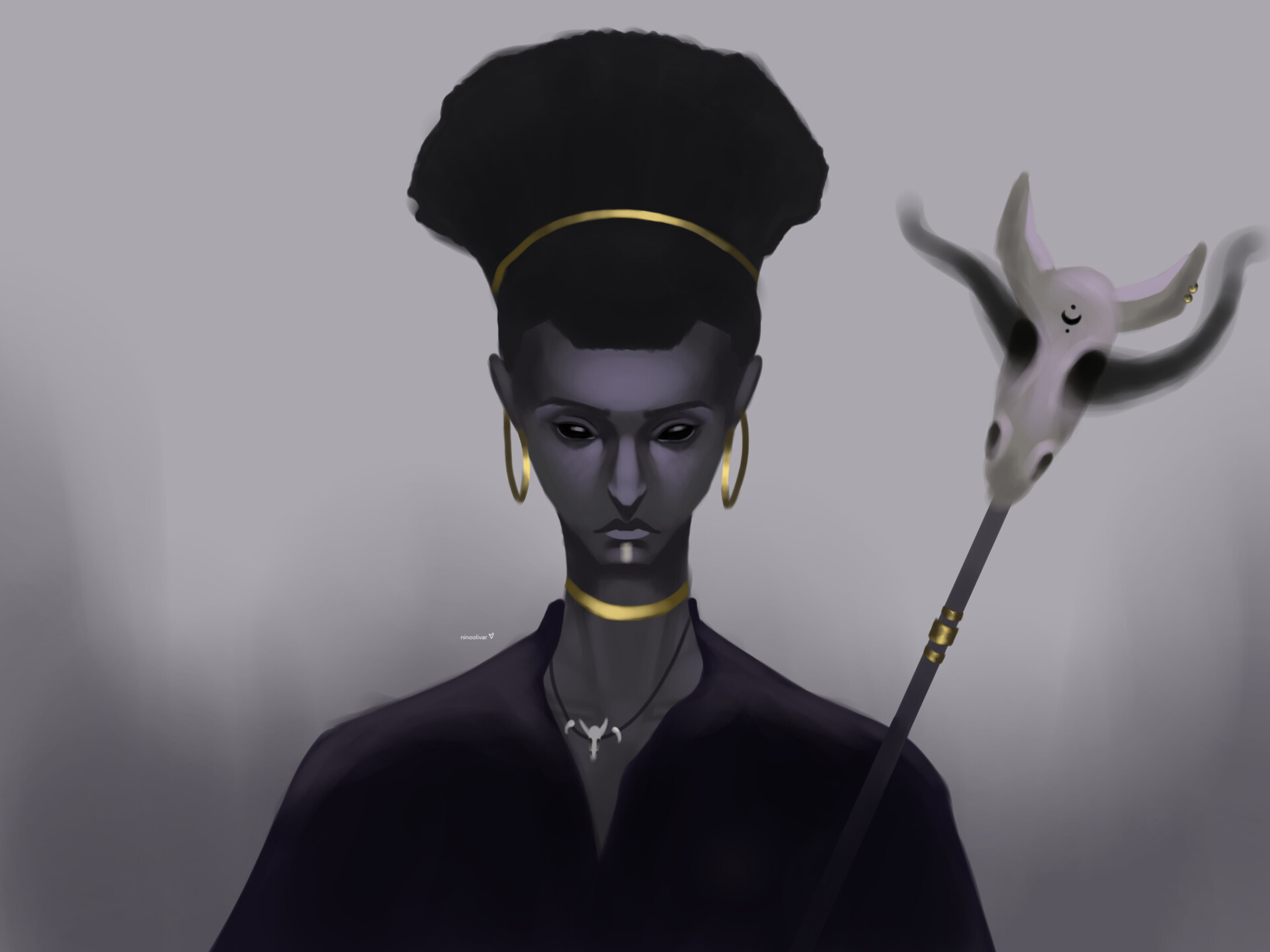 ArtStation - Adisa the friend of darkness