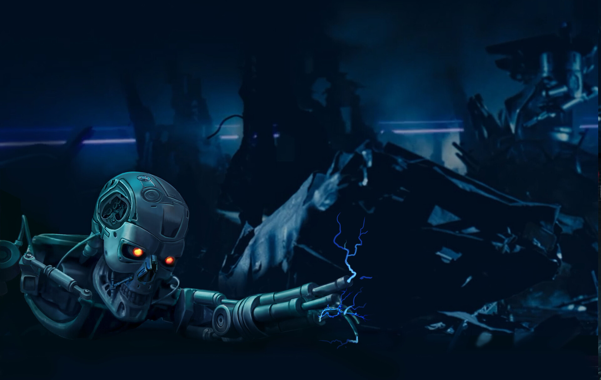 ArtStation - wounded terminator