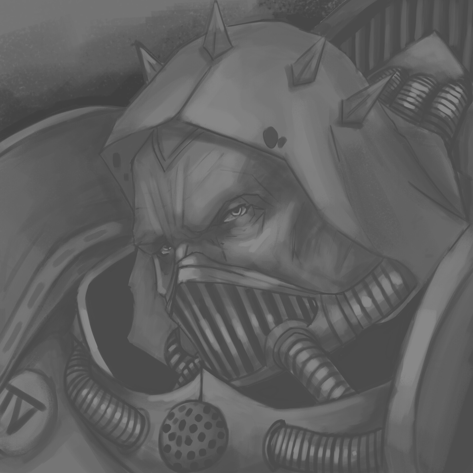 ArtStation - Mortarion also known as the Death Lord, The Pale King