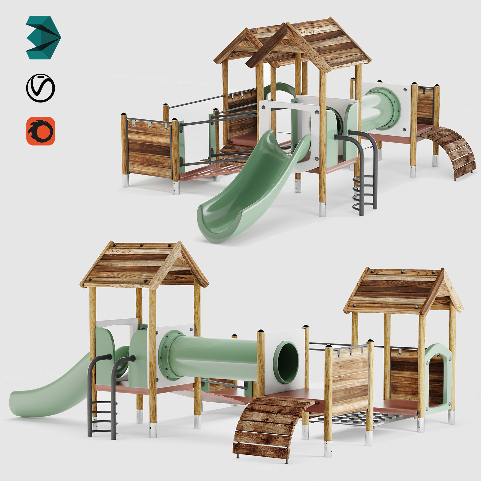 ArtStation - Children Playground 3D Model