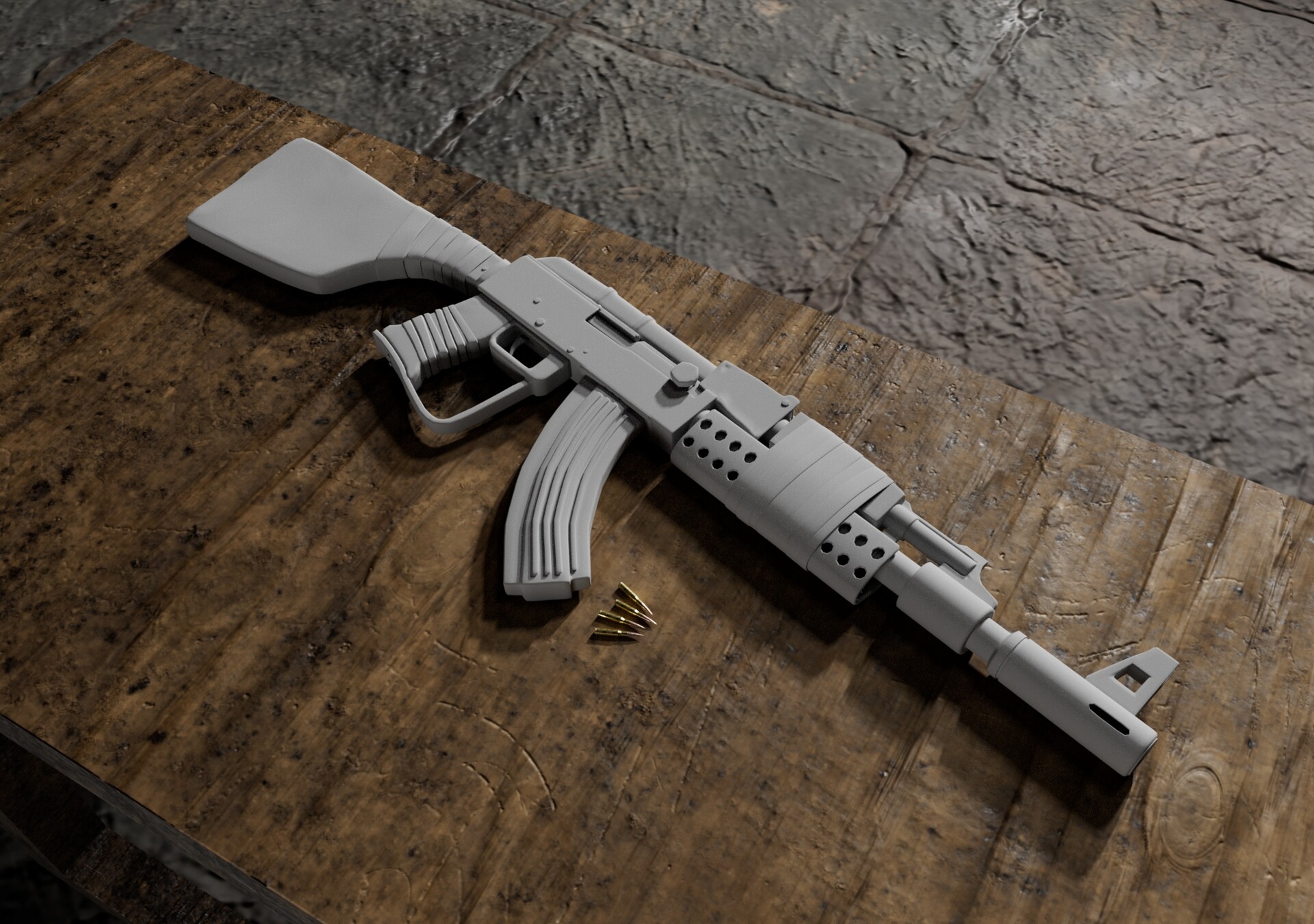 rajath bhat - Makeshift AK47