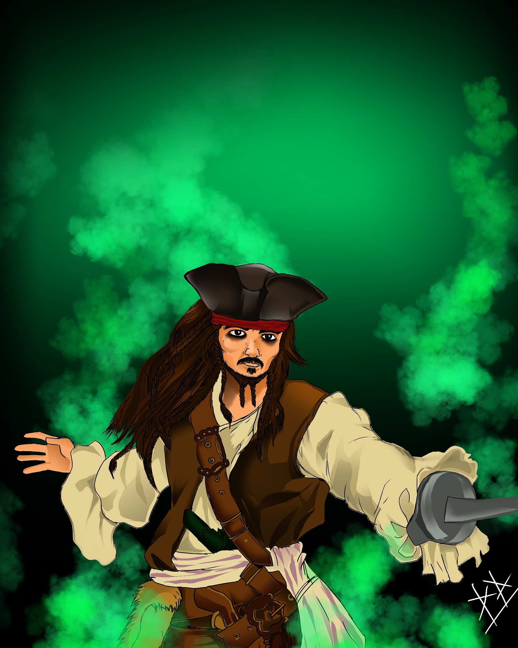 ArtStation - Jack Sparrow from Pirates of Caribbean franchise.