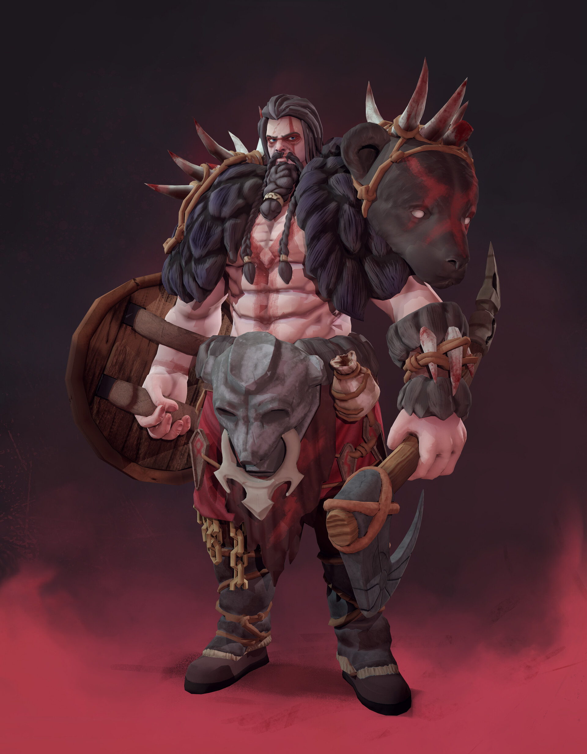 ArtStation - Bear Tribe Viking