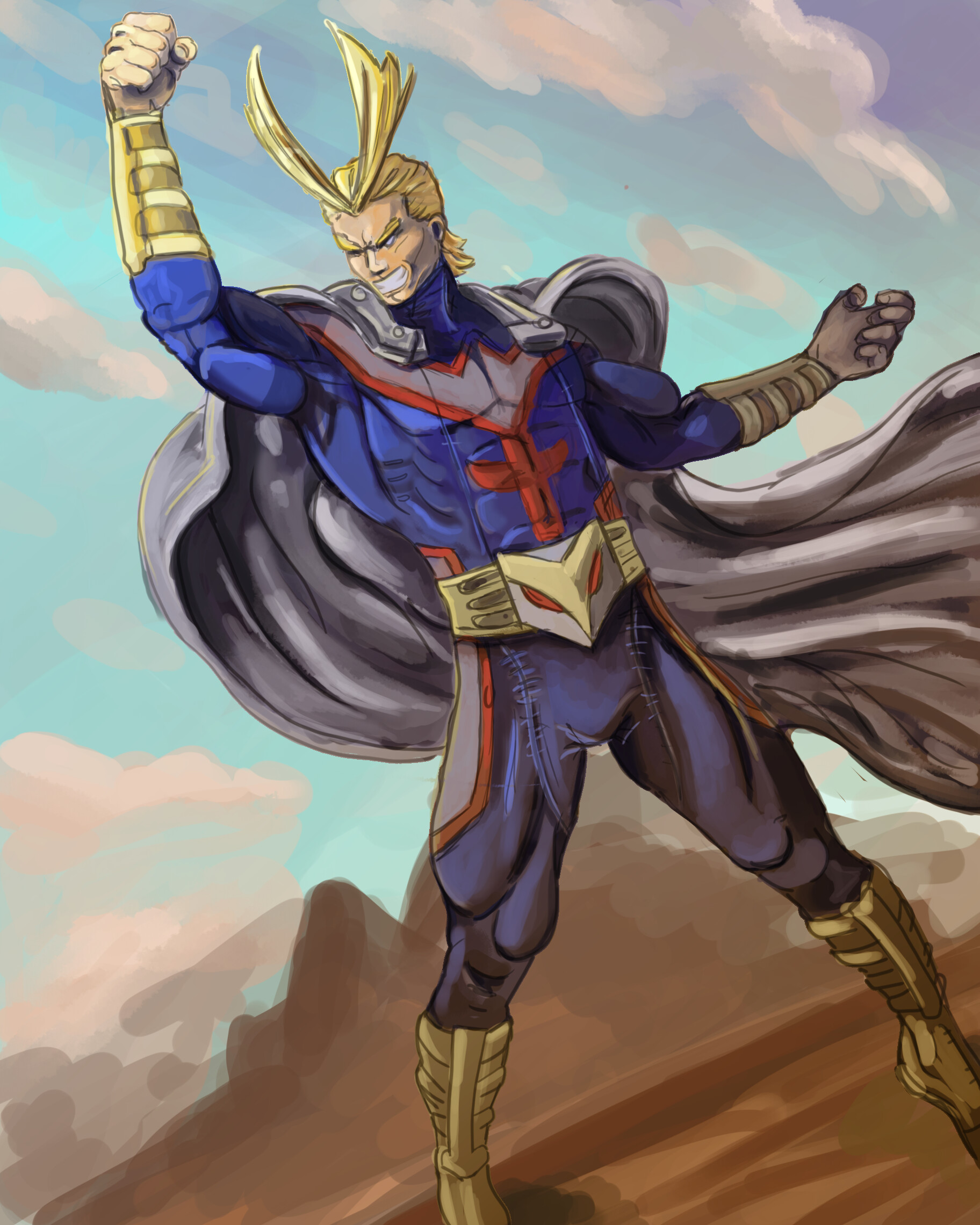Sketchyup All Might Fan Art