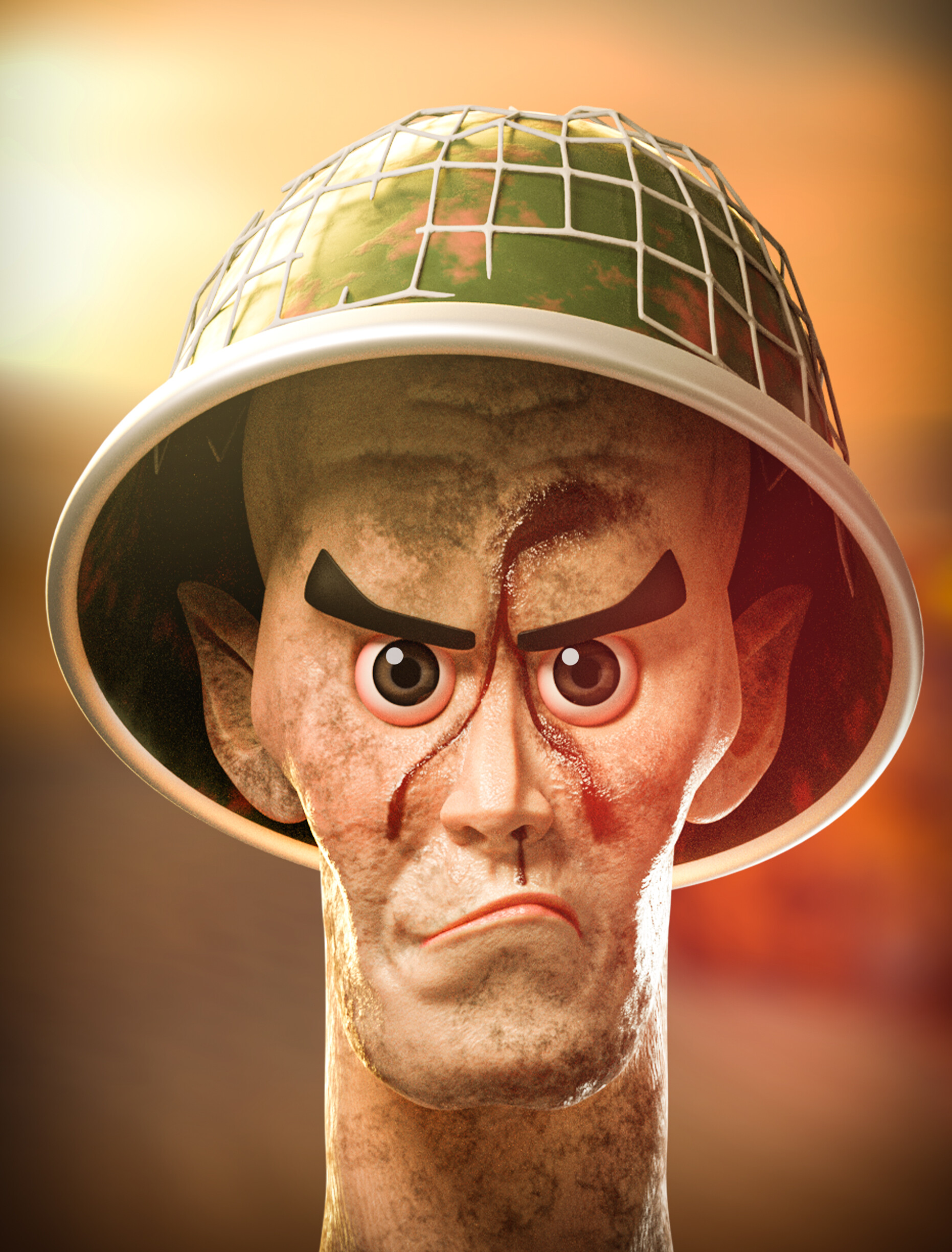 ArtStation - a tuff soldier