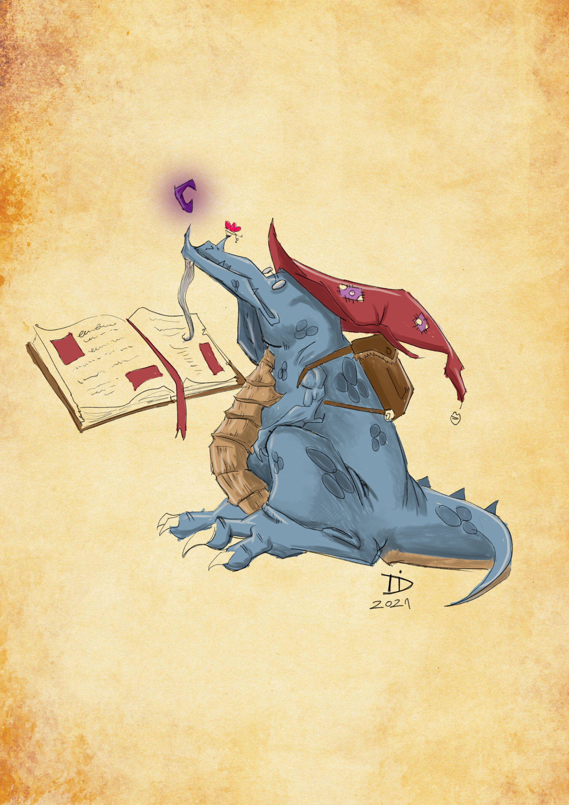 ArtStation - Lizard Wizard meets a Friend