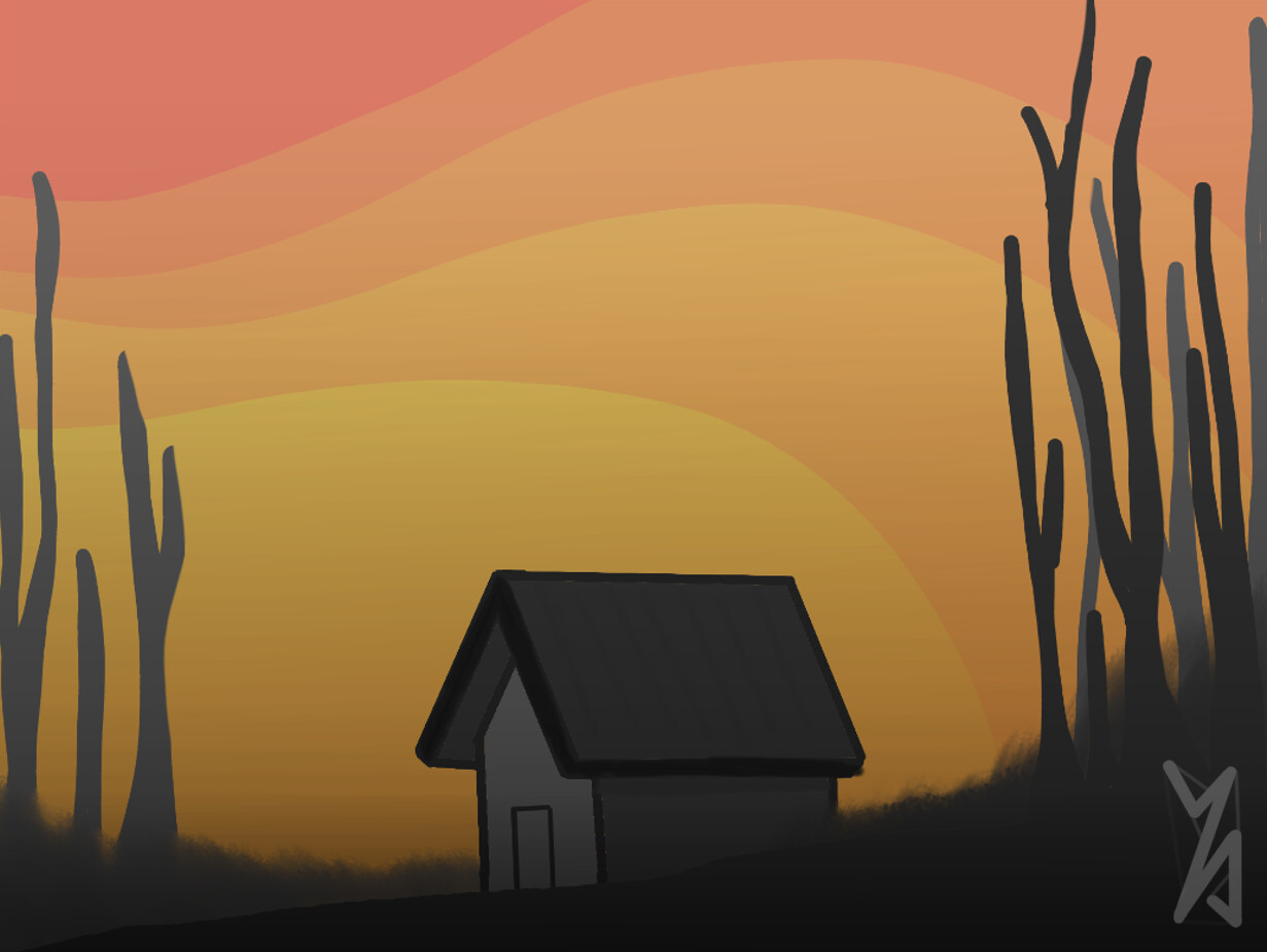 ArtStation - Haunted sunset