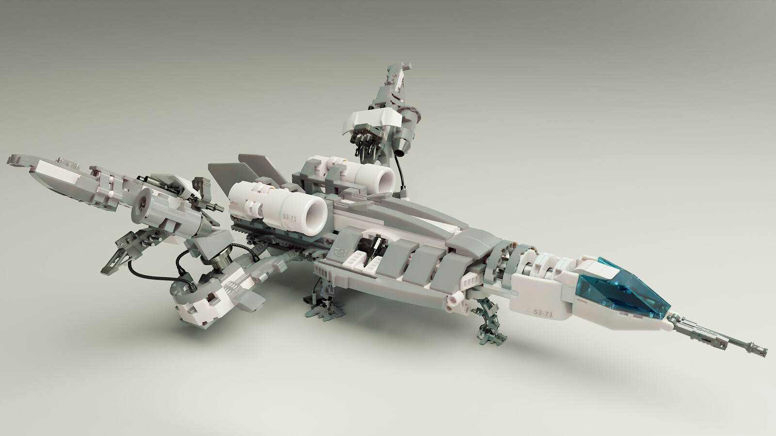 Per Kihlborg - LEGO Spaceship design using Mecabricks and Blender