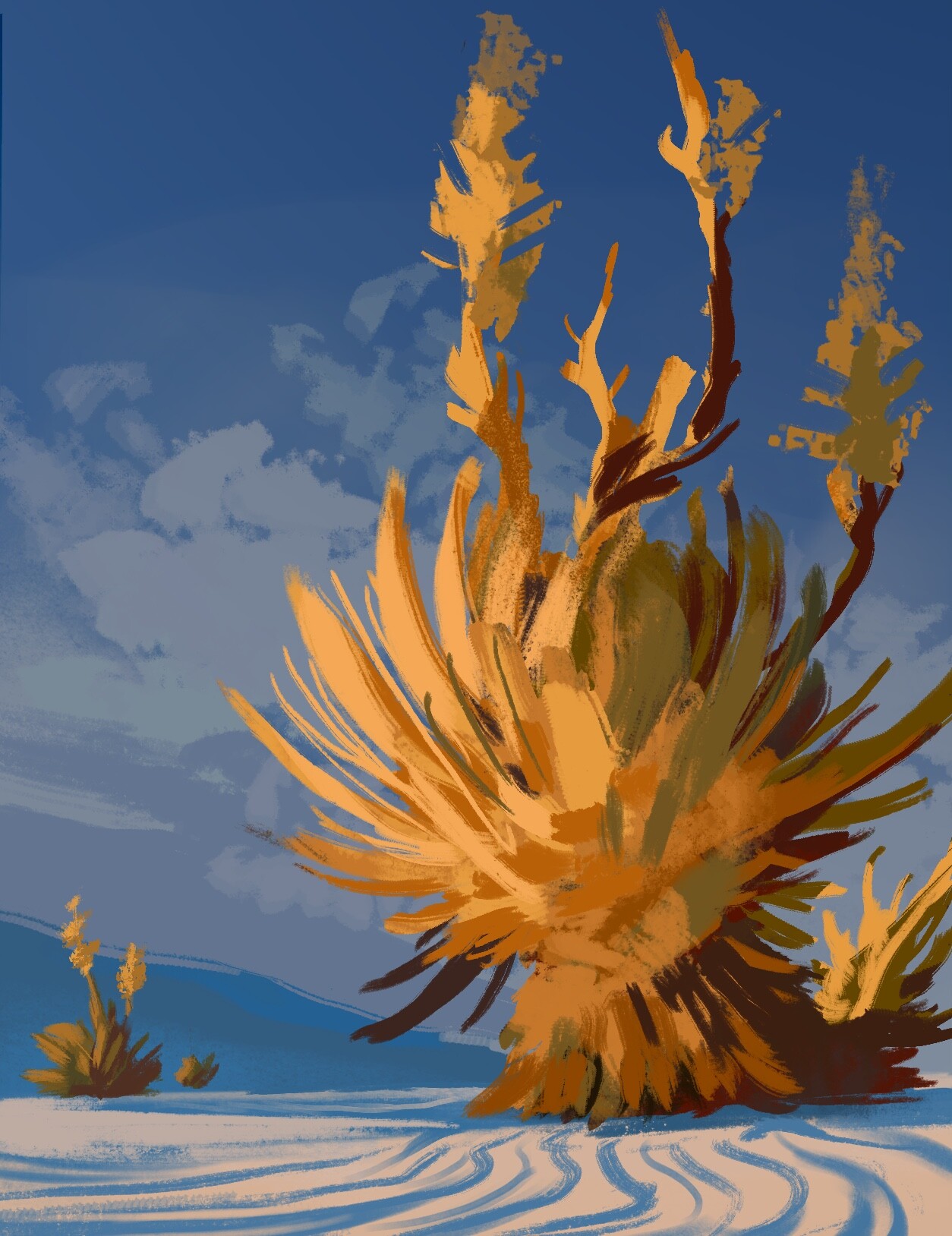 ArtStation - Desert bushes