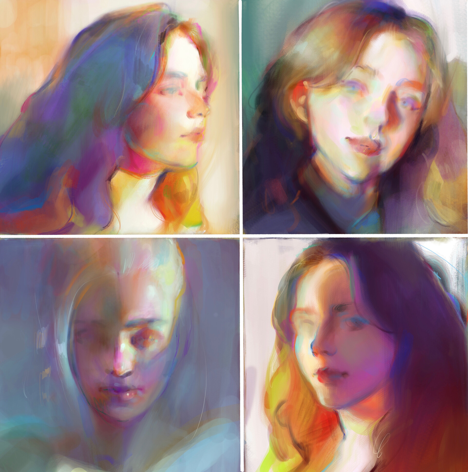 ArtStation - color sketches on iPad