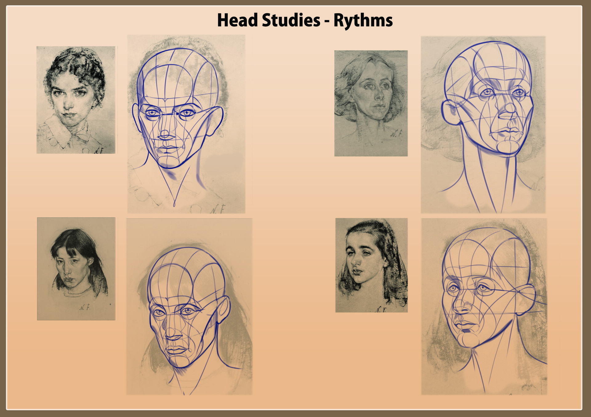 ArtStation - Head Studies (Nicolai Fechin)