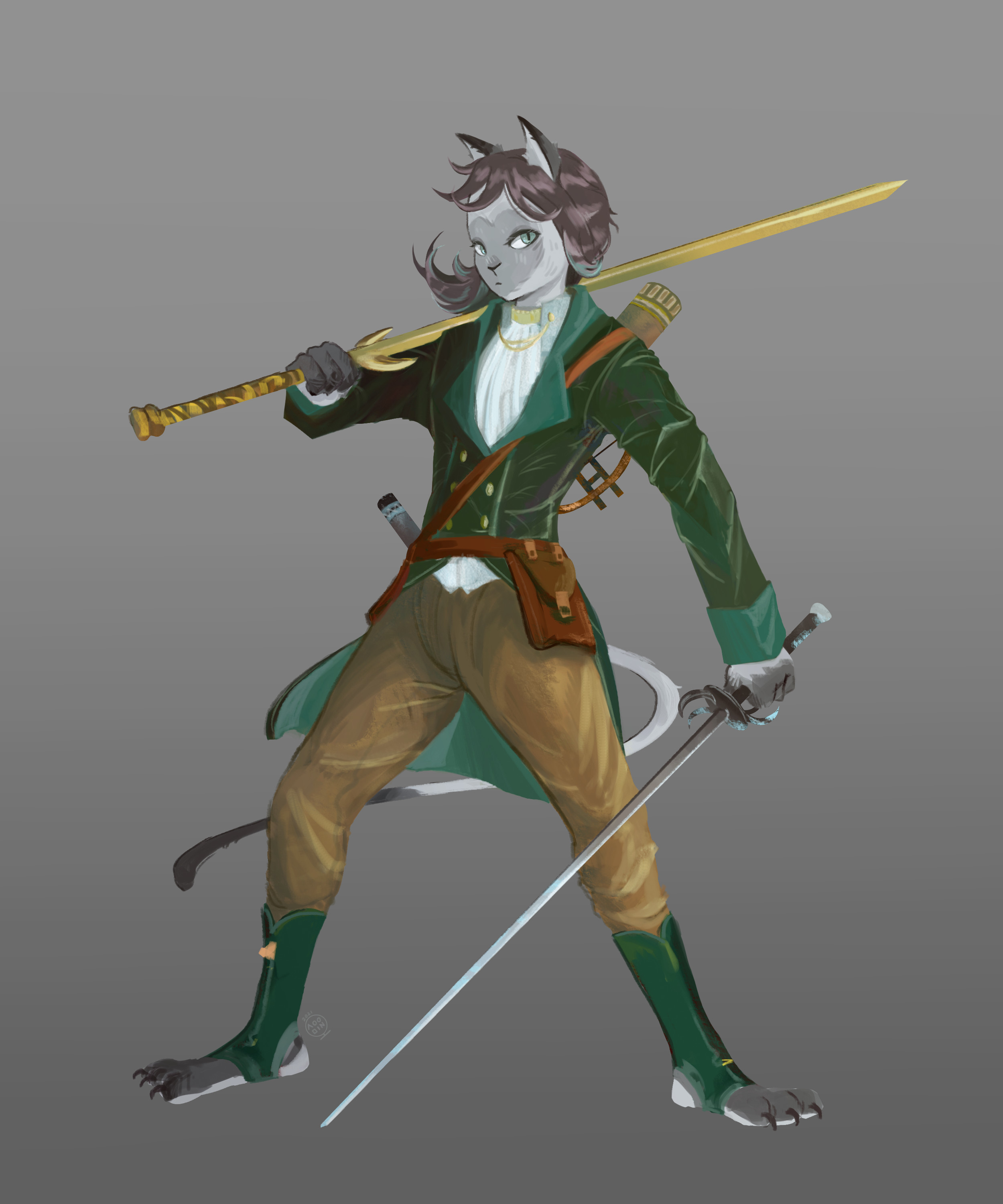 Soomin Oh - DND Tabaxi Character
