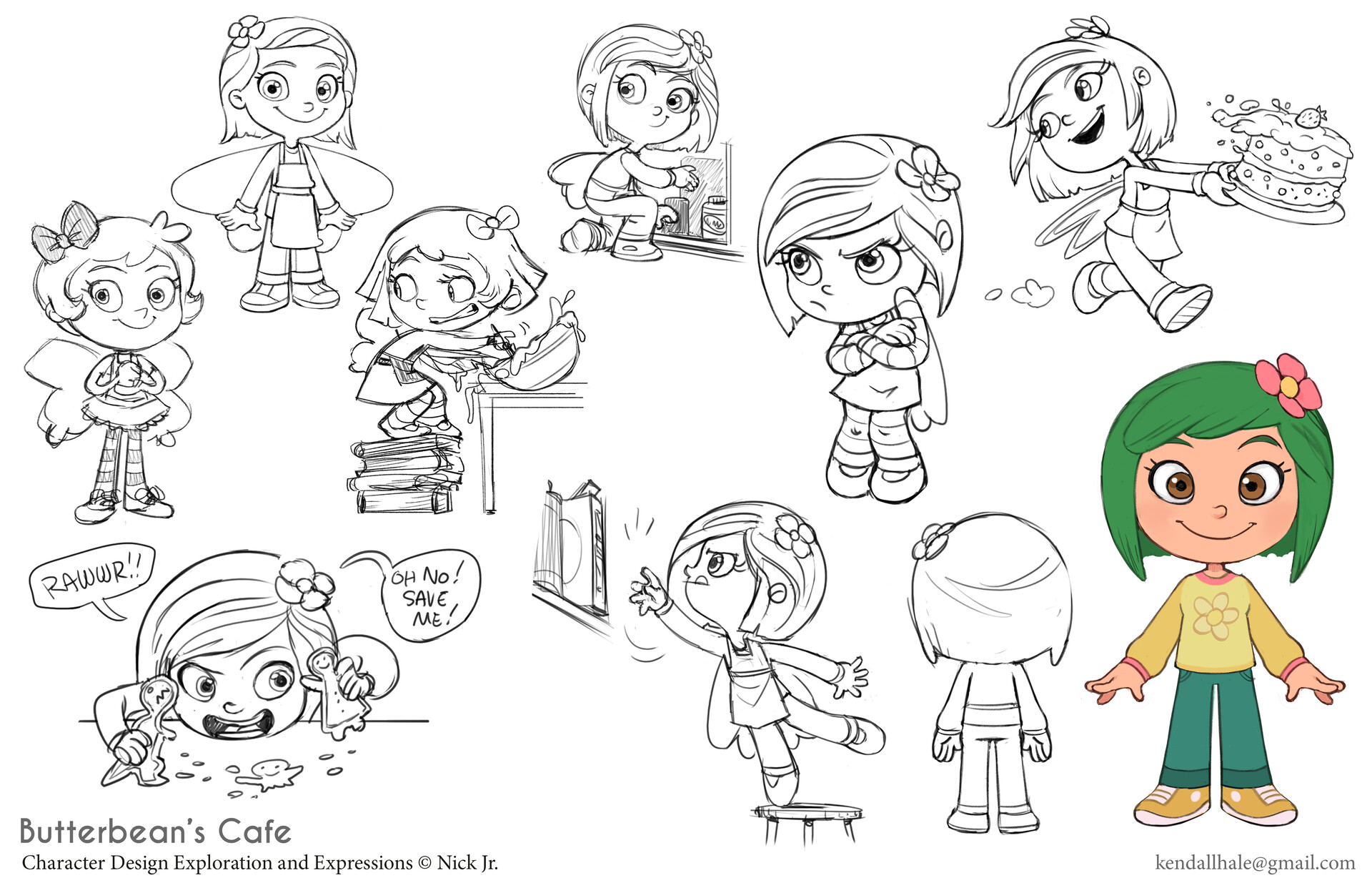 butterbean cafe coloring pages