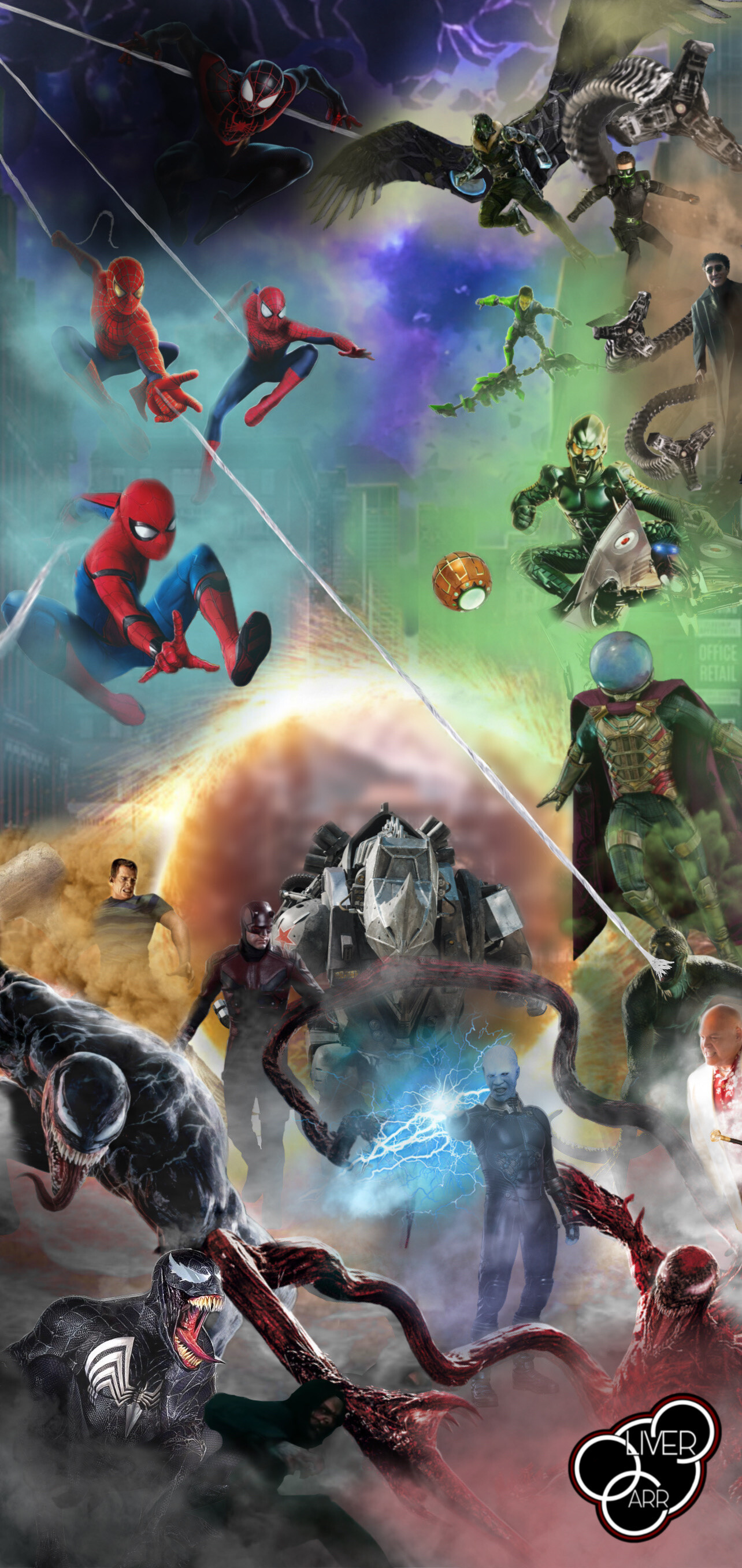 ArtStation - Spider-Man The Spider-Verse Phone Wallpaper