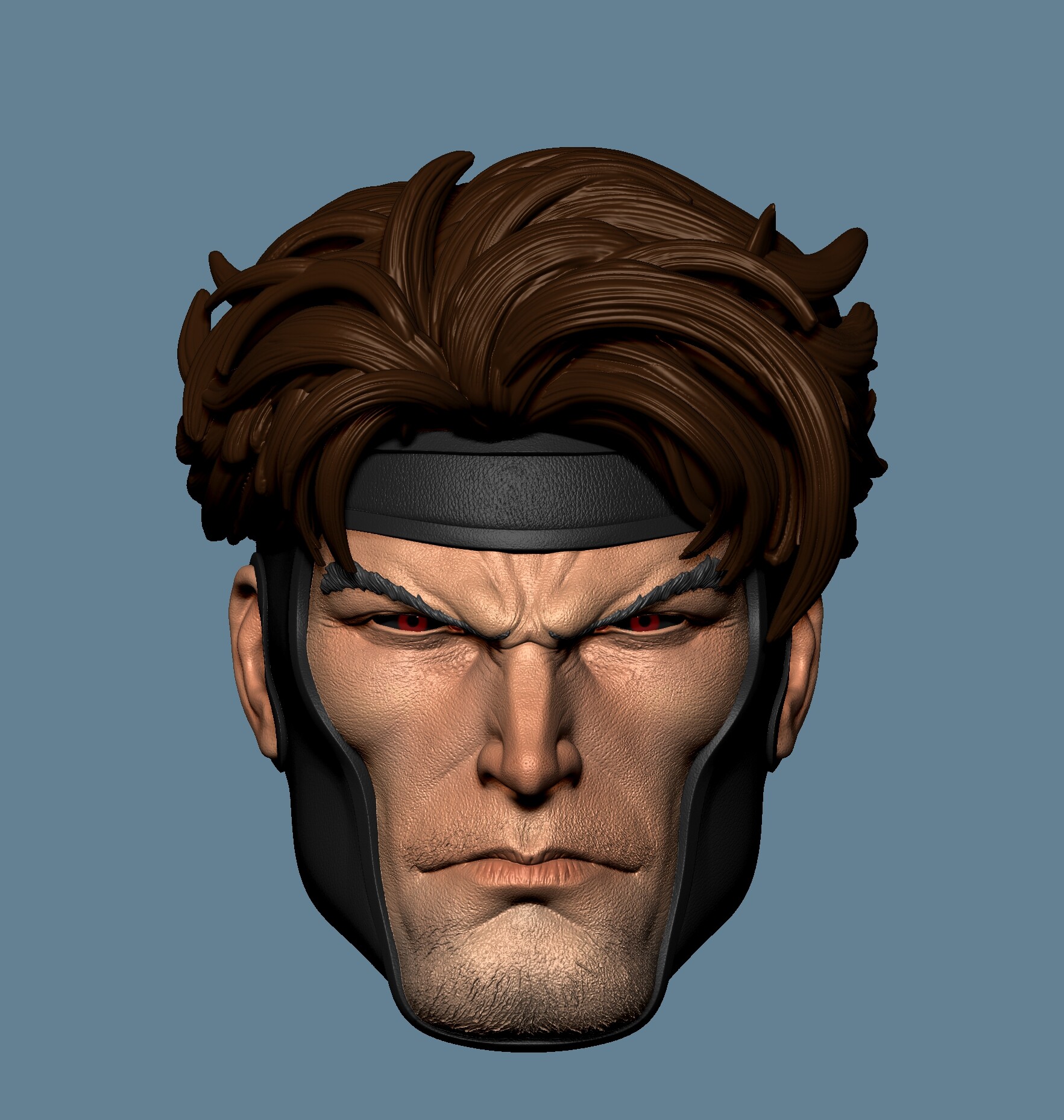ArtStation - Gambit head sculpt