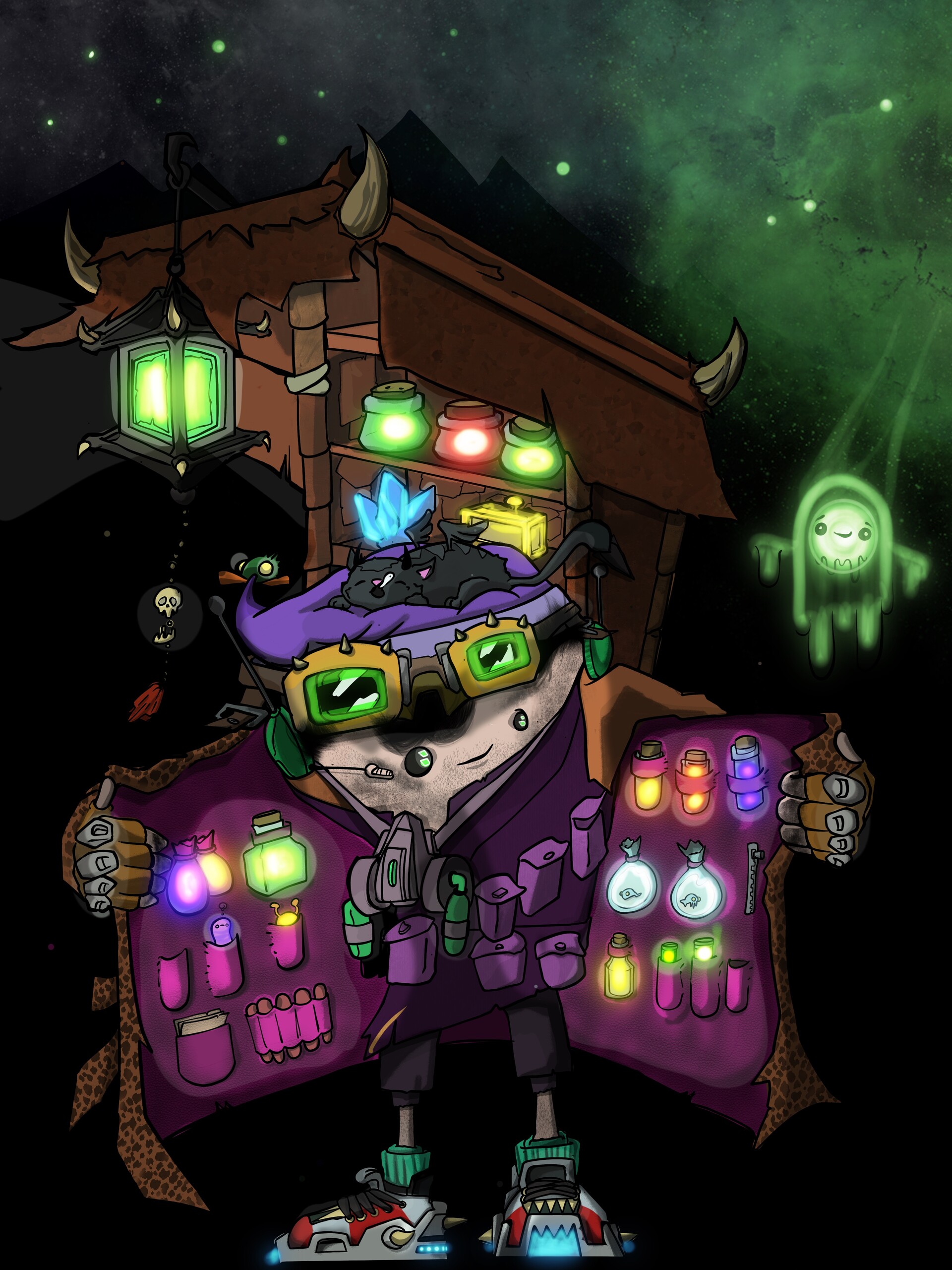 ArtStation - Traveling trinket trader character