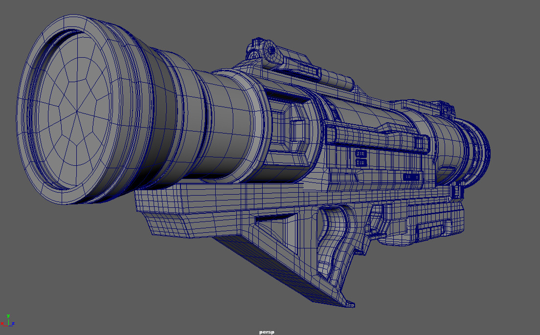 Pintu Mondal - CG GUN MODEL || SCI-FI GUN || Hard-surface modeling