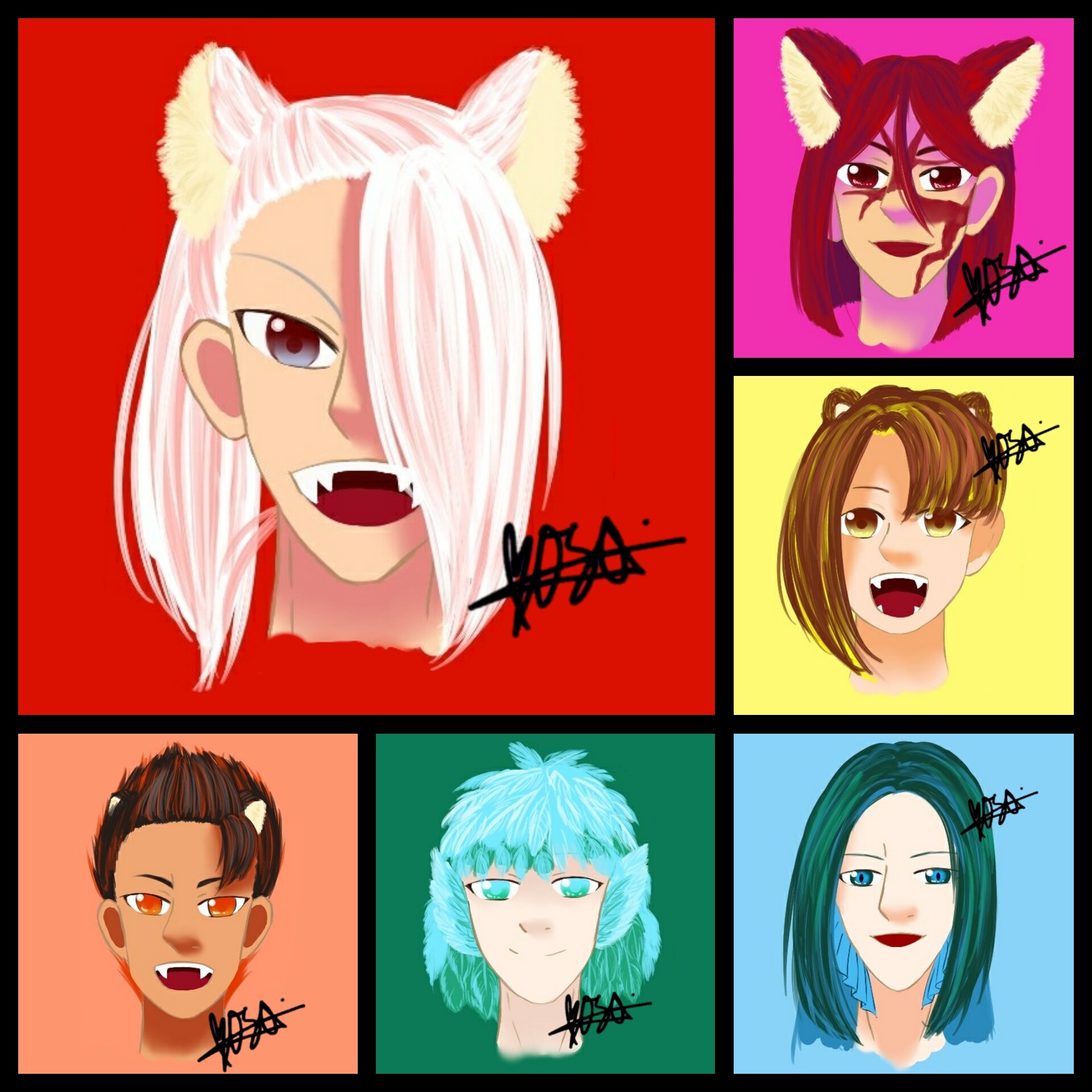 ArtStation - Poink Chan Male Oc Headshots