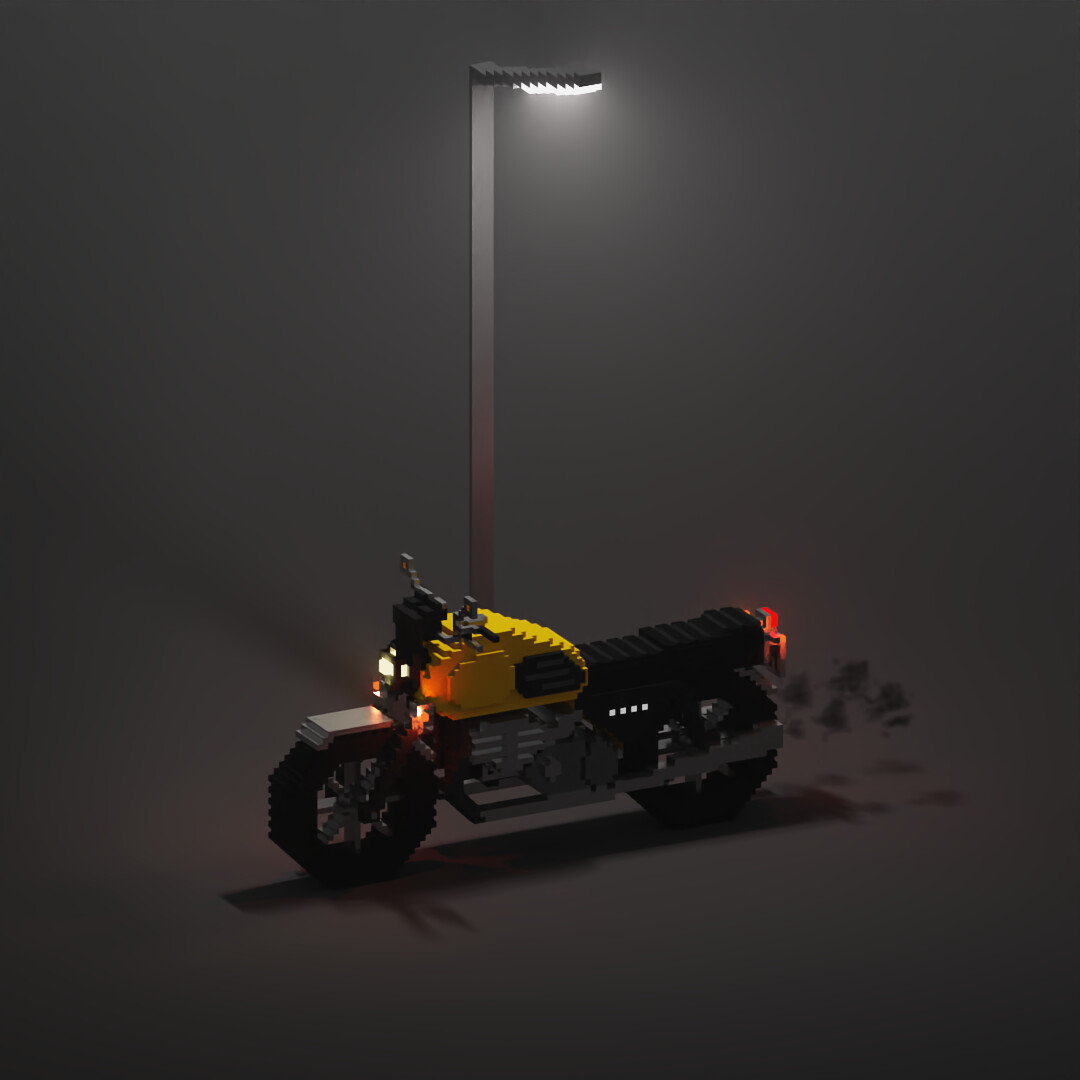 ArtStation - Voxel NFT Bike