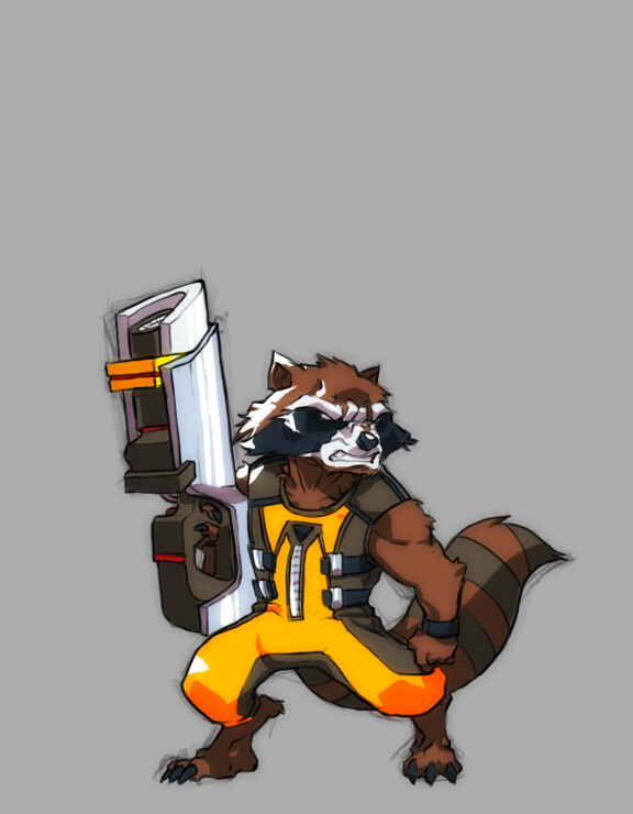 Marvel Vs Capcom Rocket Raccoon