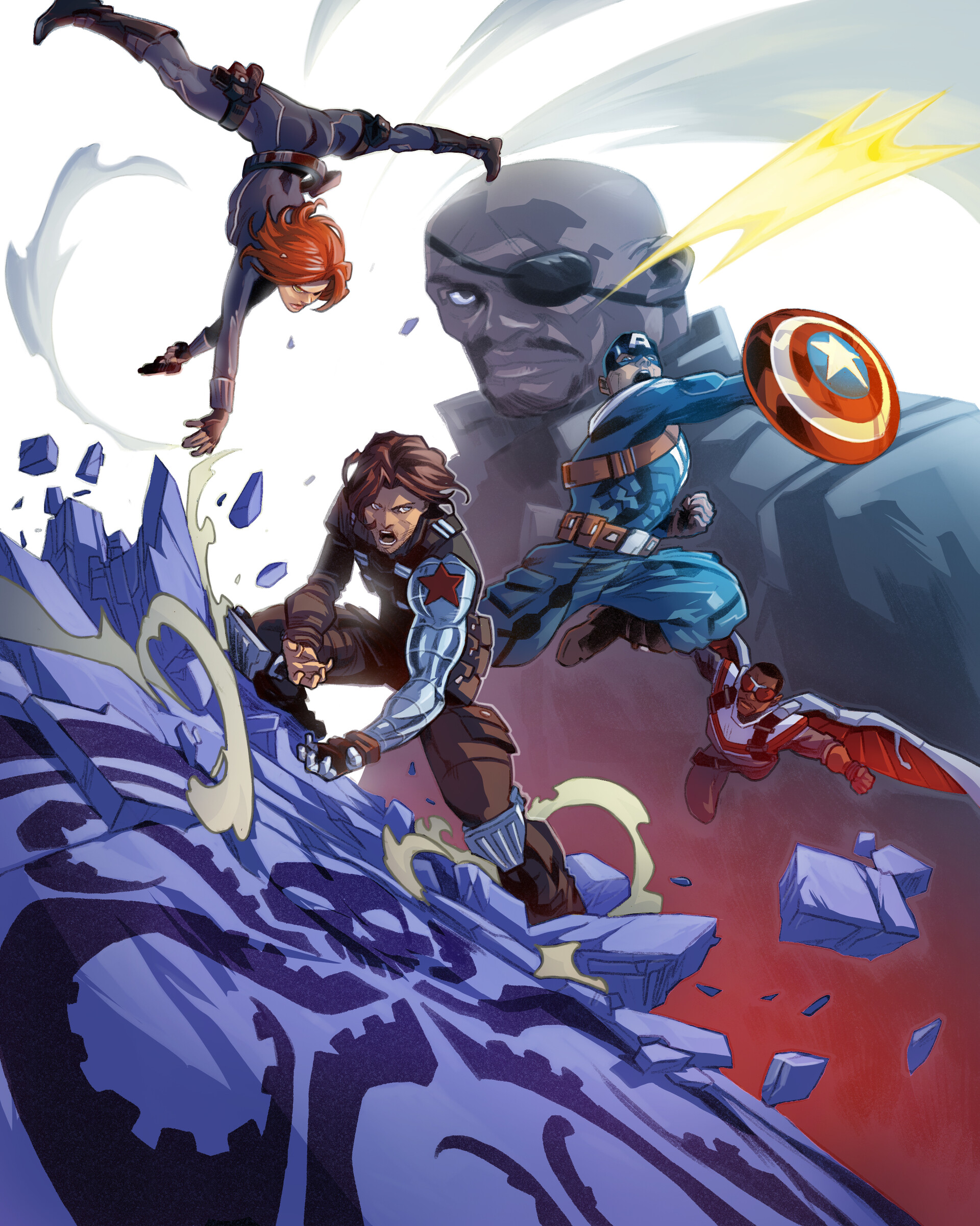 ArtStation - Captain America: The Winter Soldier - Tribute Poster