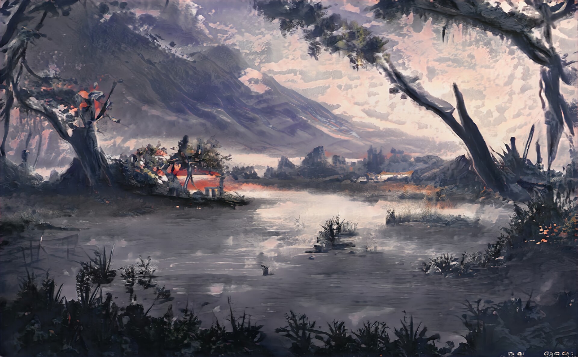 ArtStation - Grey landscape