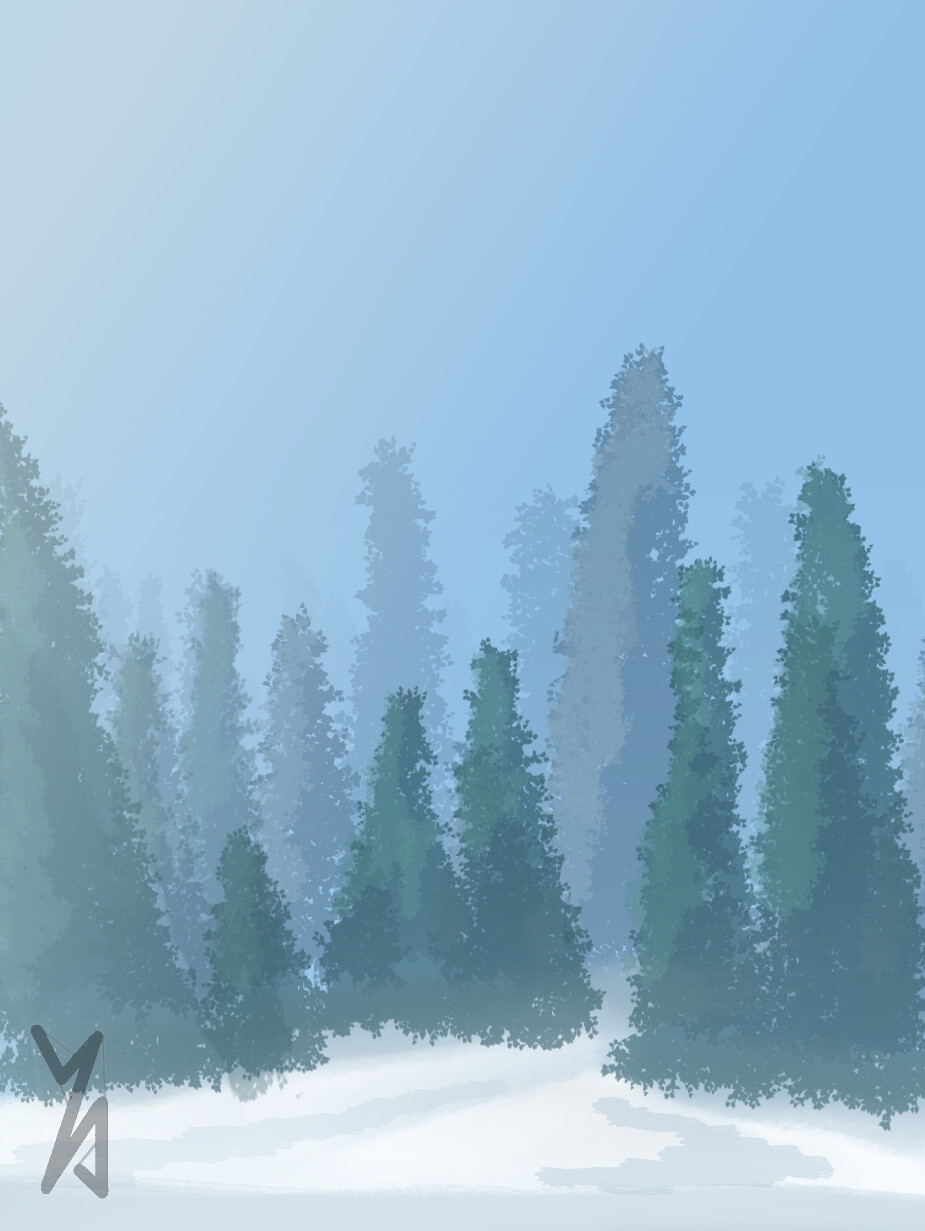 ArtStation - Happy Snowy forest