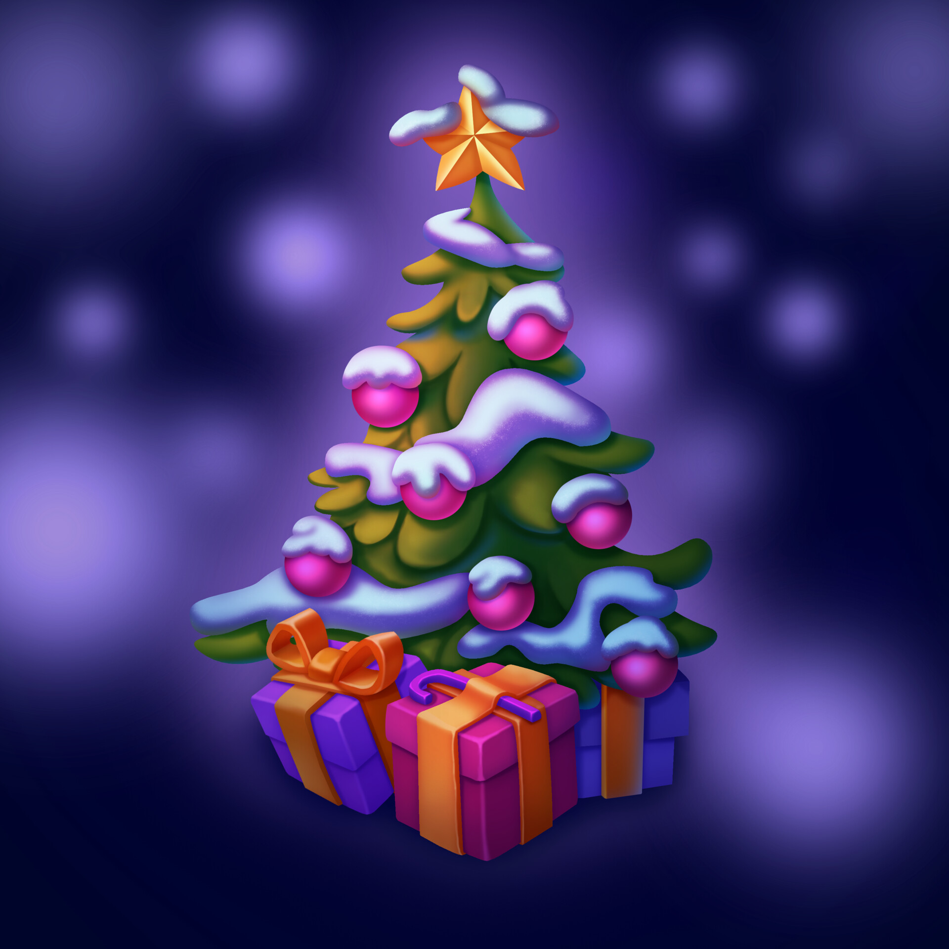 ArtStation - Christmas tree