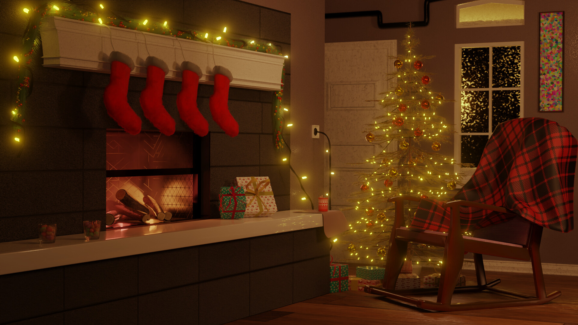 ArtStation - My 2nd project. Theme:Christmas.