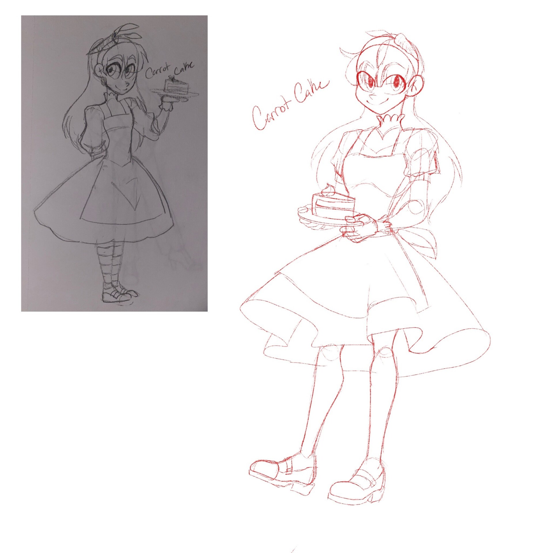 Taylor Marcy - Original character rough sketches #4