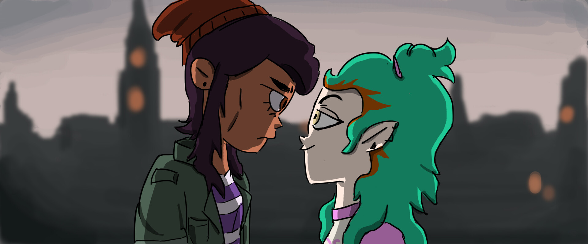 ArtStation - Beta Lumity (the batman redraw scene)