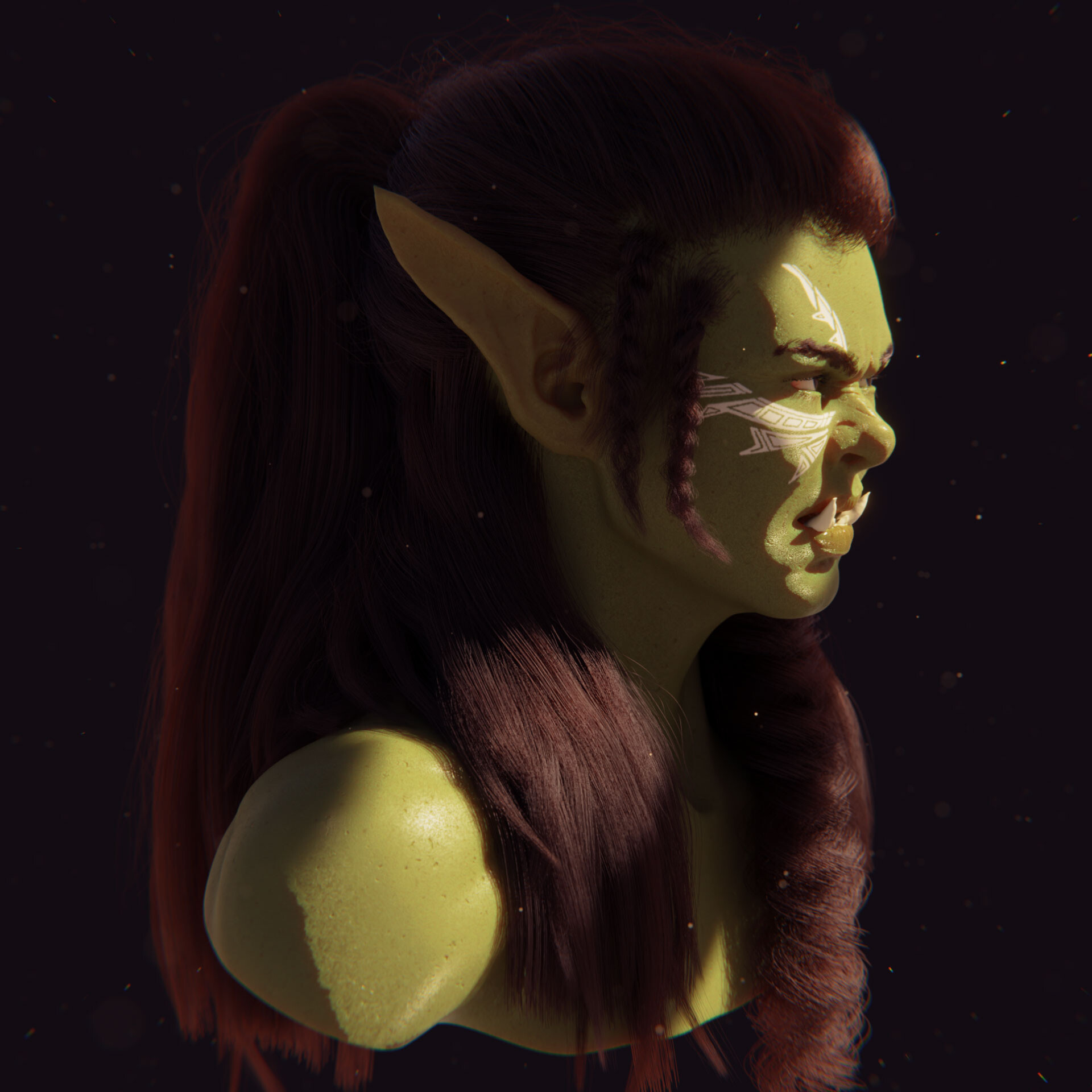 Noggi - Female Orc Character Concept