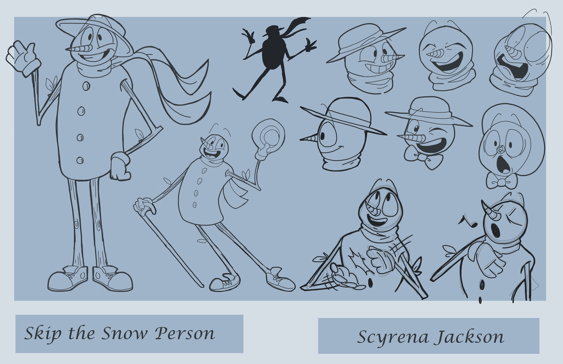 ArtStation - Skip the Snow Person (character design)