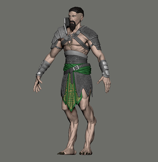 ArtStation - Faun character & weapon set