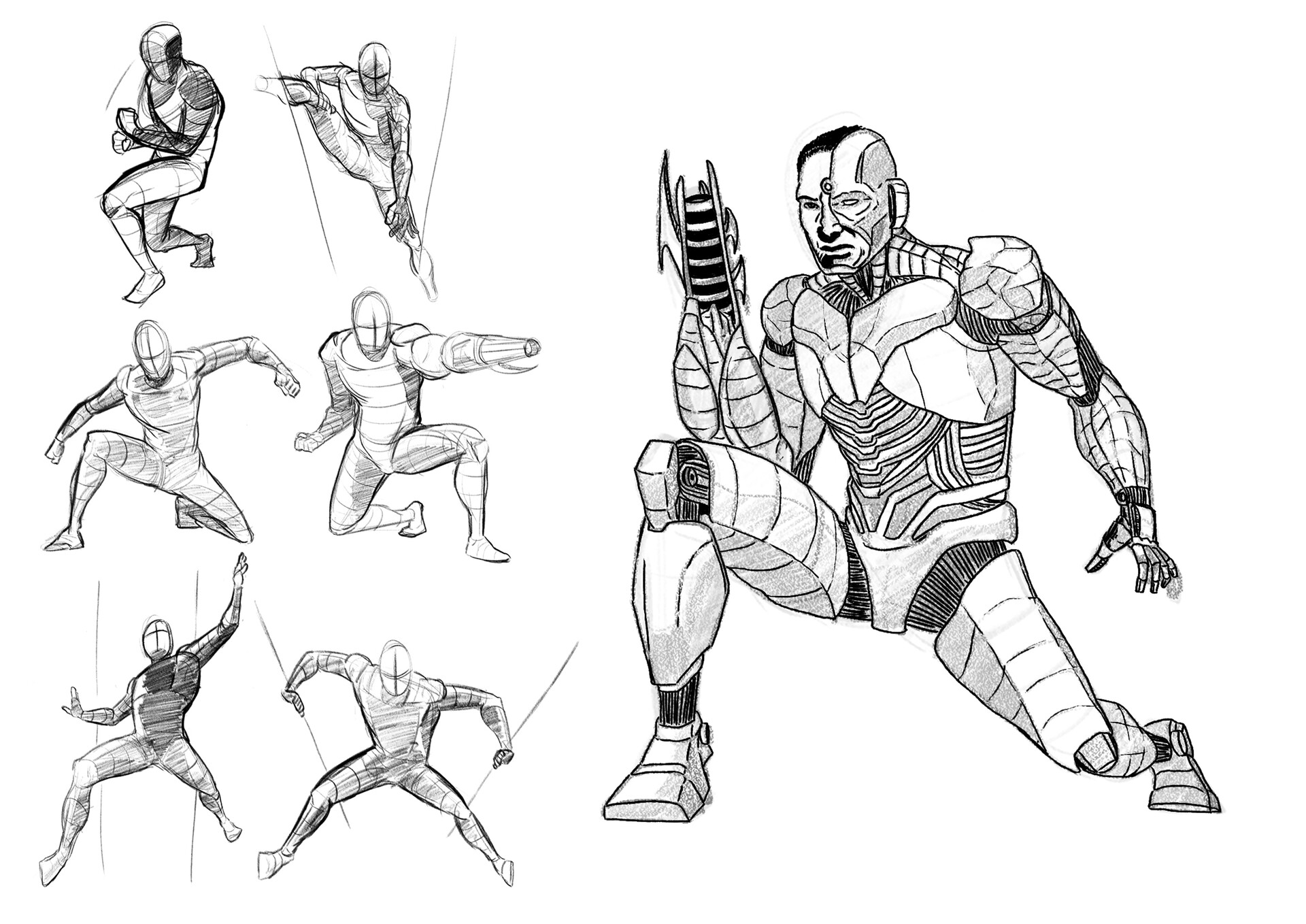 Cyborg Justice League Drawing