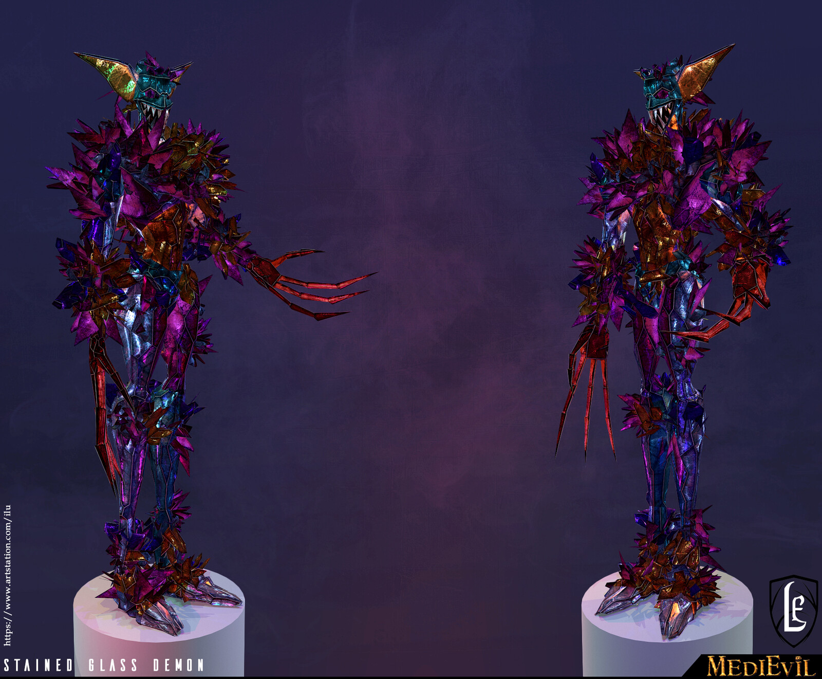 Luis Estanyol - Medievil: Stained glass demon