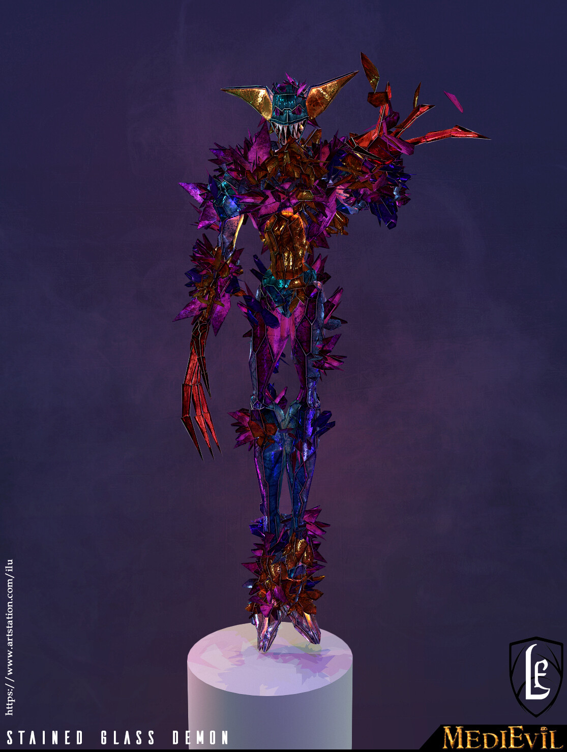 Luis Estanyol - Medievil: Stained glass demon