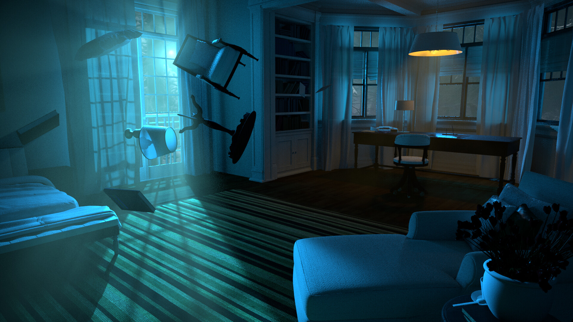 ArtStation - Lighting Excercise - Spooky/Romantic Scene