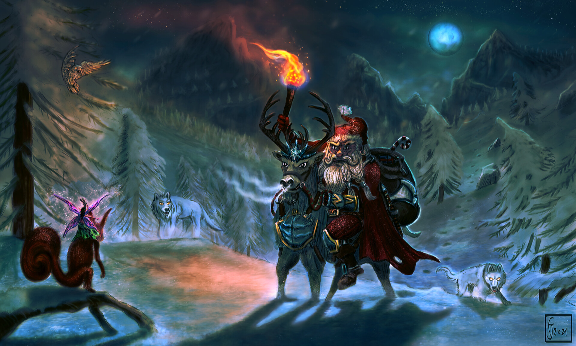 ArtStation - Thème sur Noel