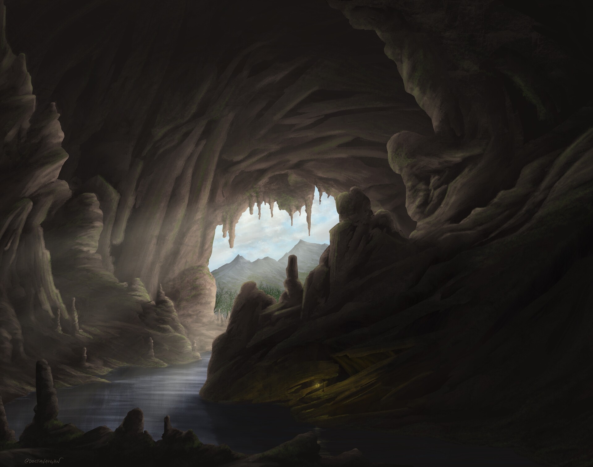 ArtStation - Mossy Cave