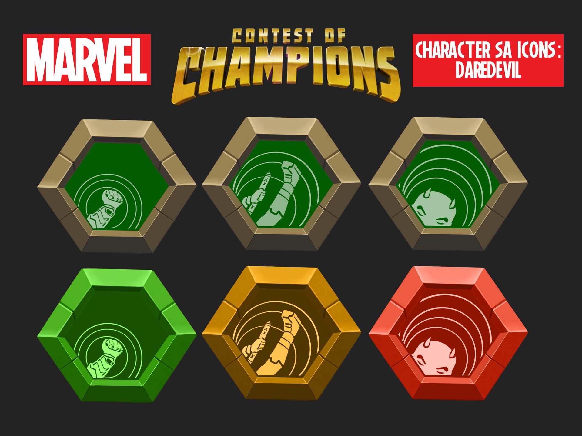 ArtStation - Special Attack Icons: Daredevil