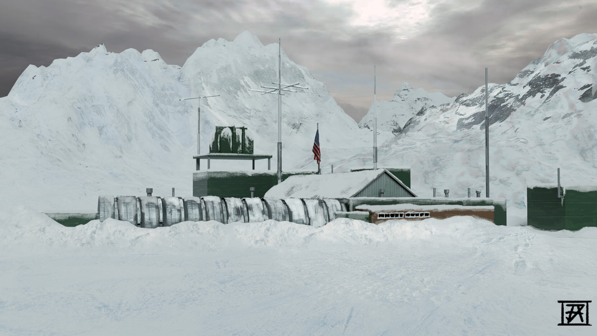 ArtStation - "The Thing" Army Base