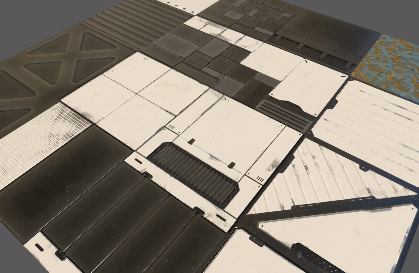 Joe Steele - Sci FI Texture Atlas - Substance Practice