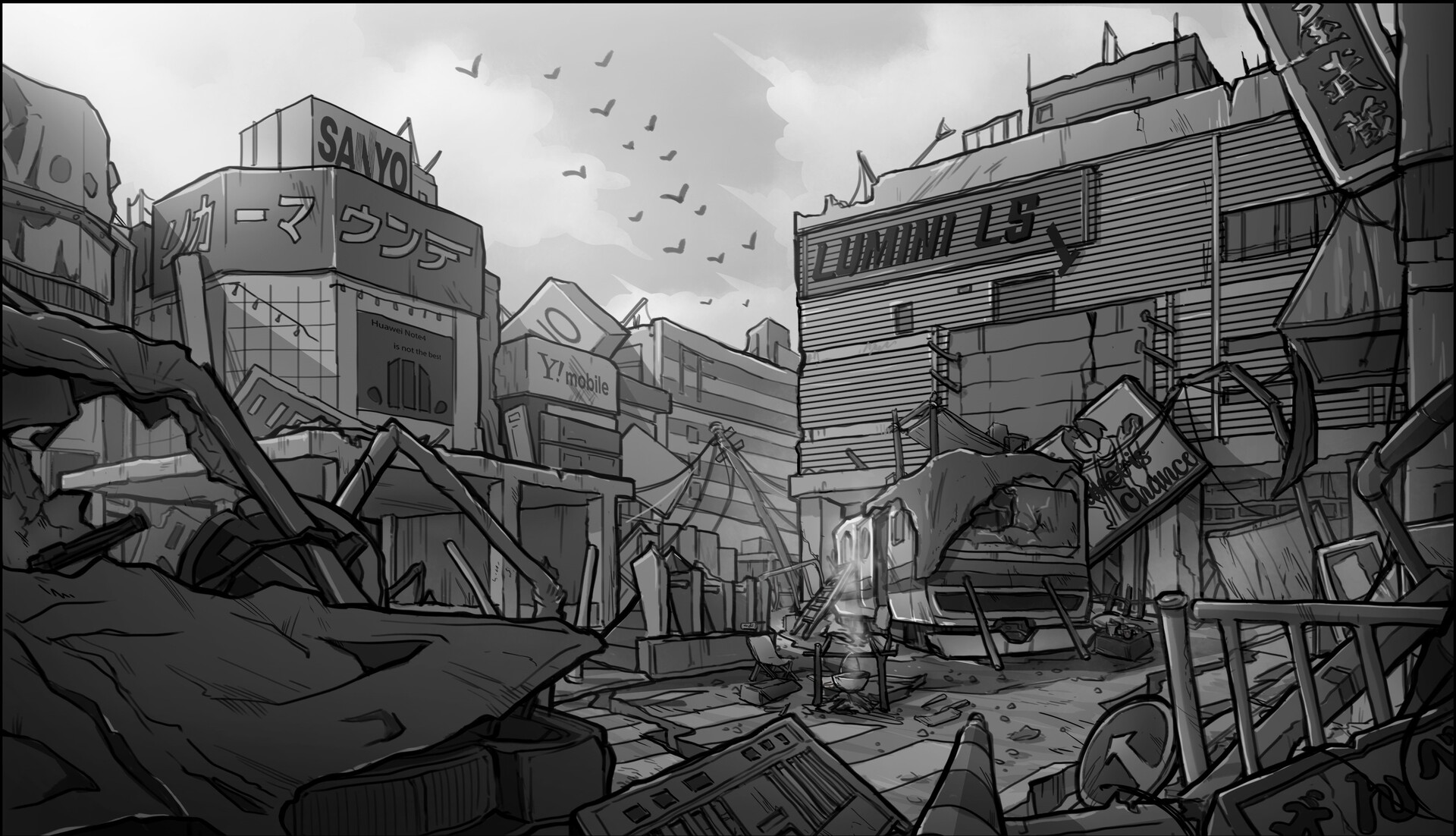 ArtStation - Establishing Shot- Main Character Hideout