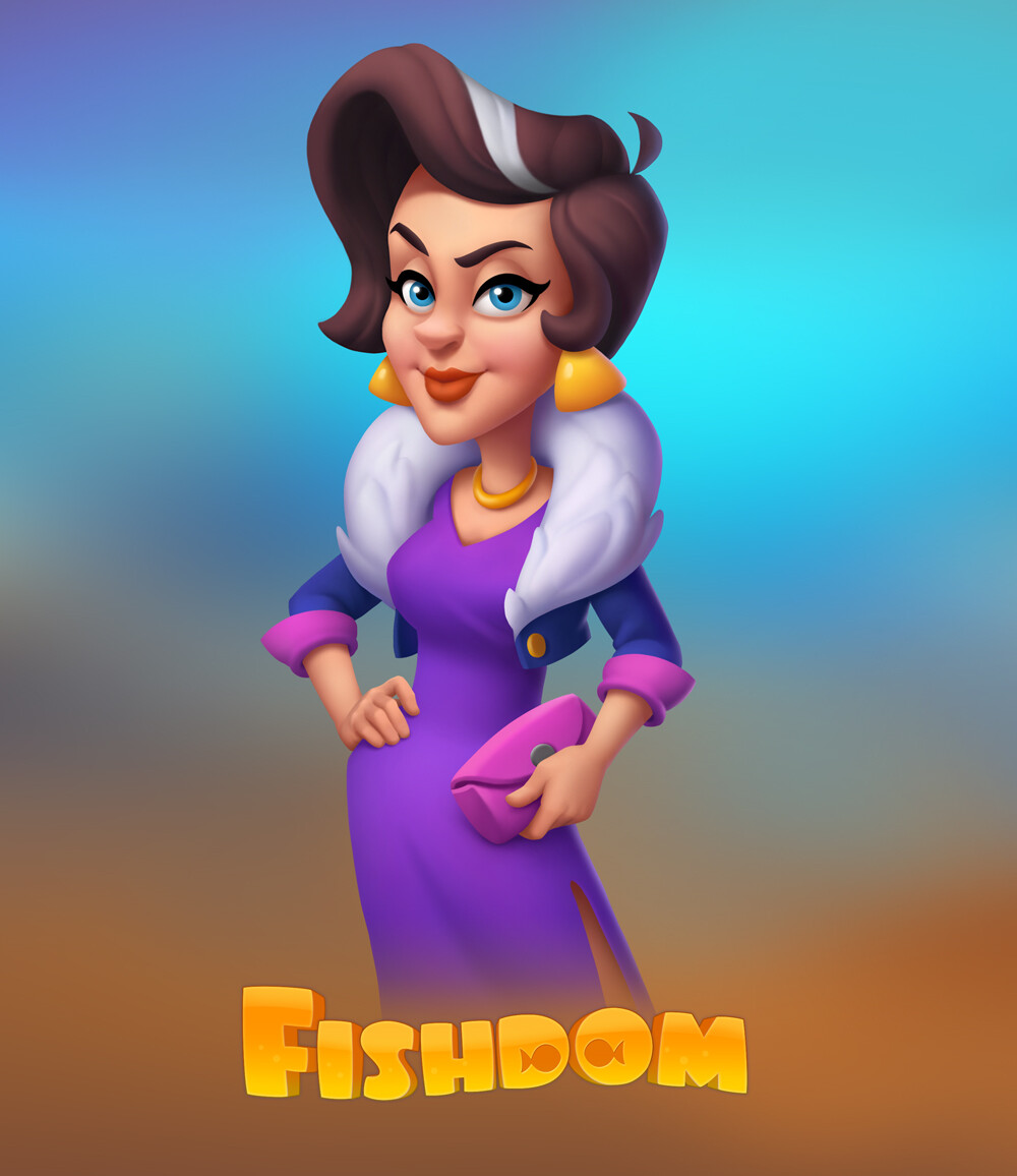 ArtStation - Fishdom: 角色-花瓣网