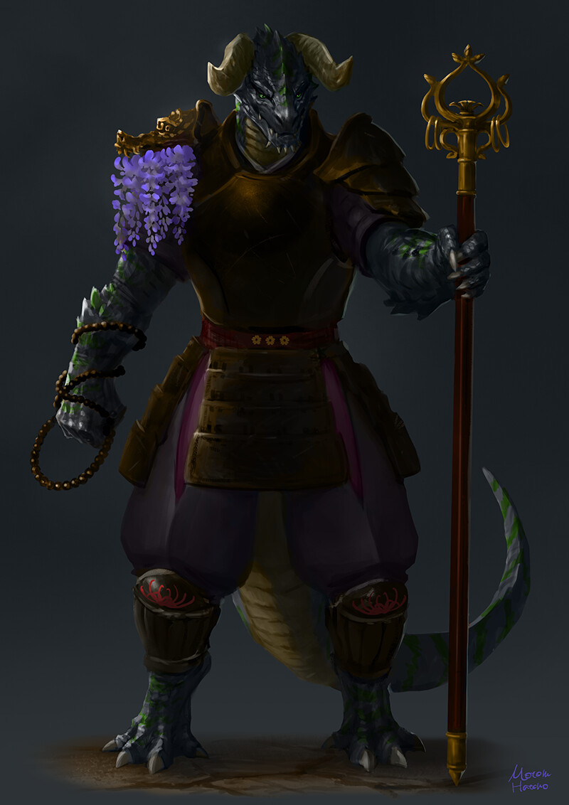 ArtStation - Dragonborn - DnD commission