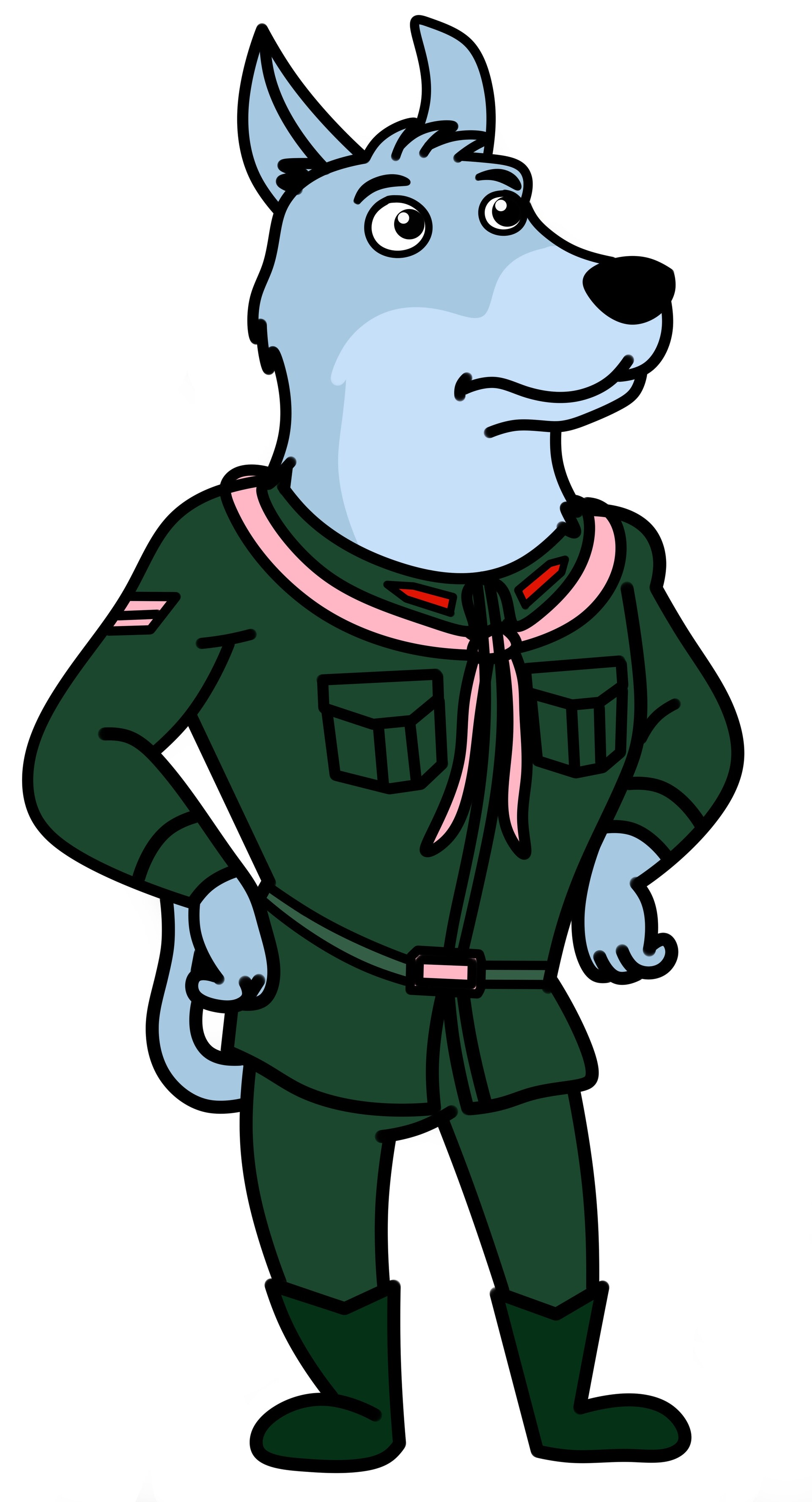 ArtStation - dog a tat the rat a tat towser commander soldier army dog ...