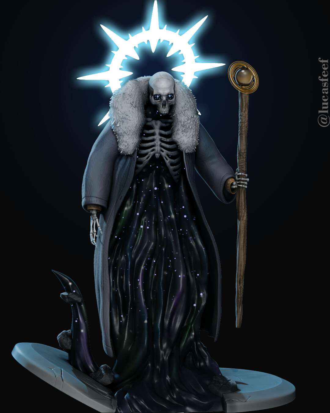 ArtStation - Lich front Loop Hero