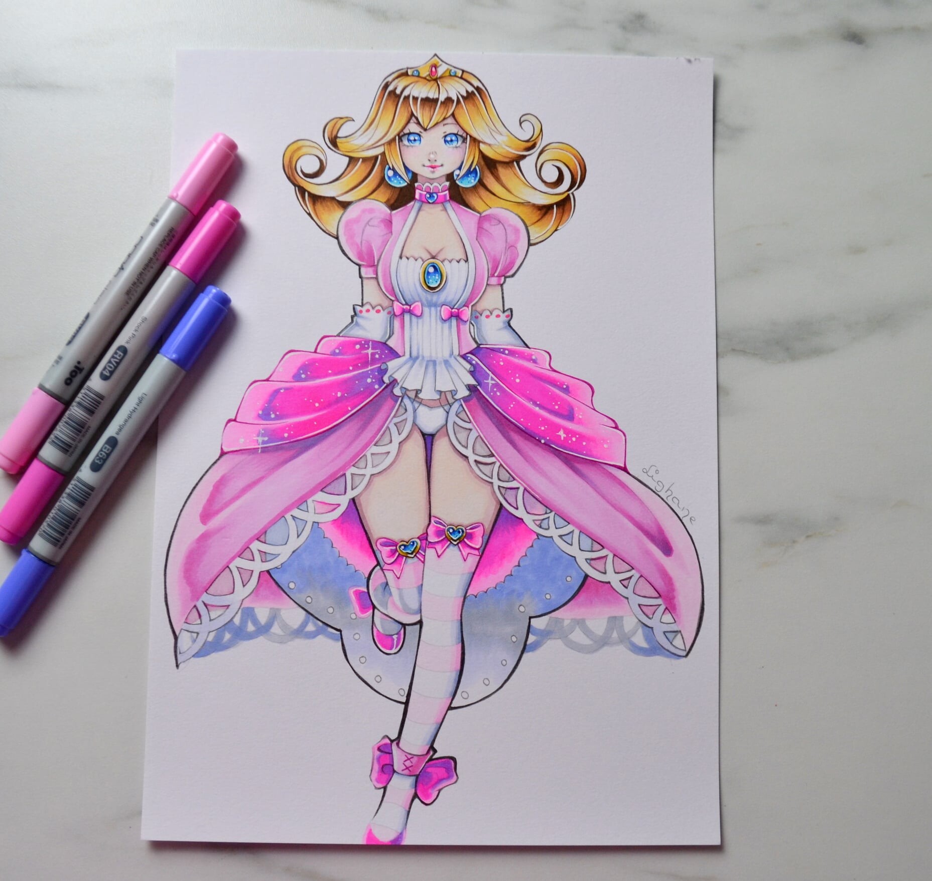 how to draw anime magical girl