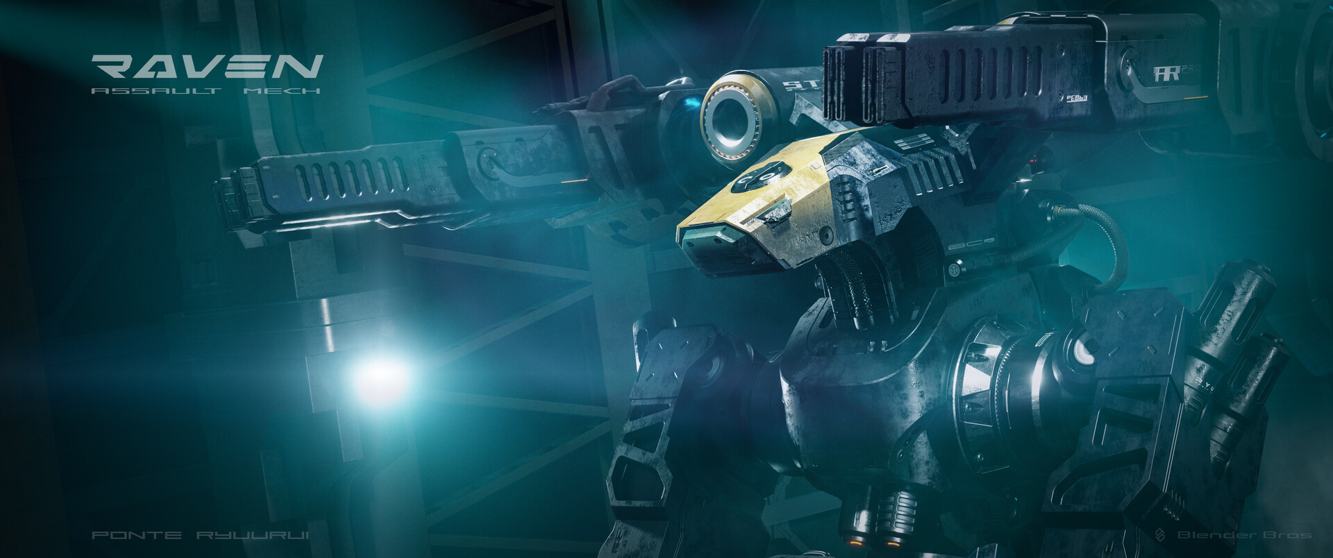 Blender Bros - Raven War Mech 2